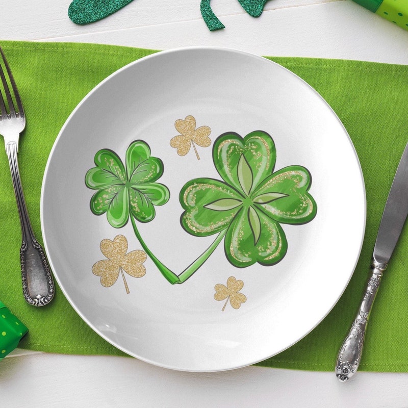 Shamrock Plates - Etsy