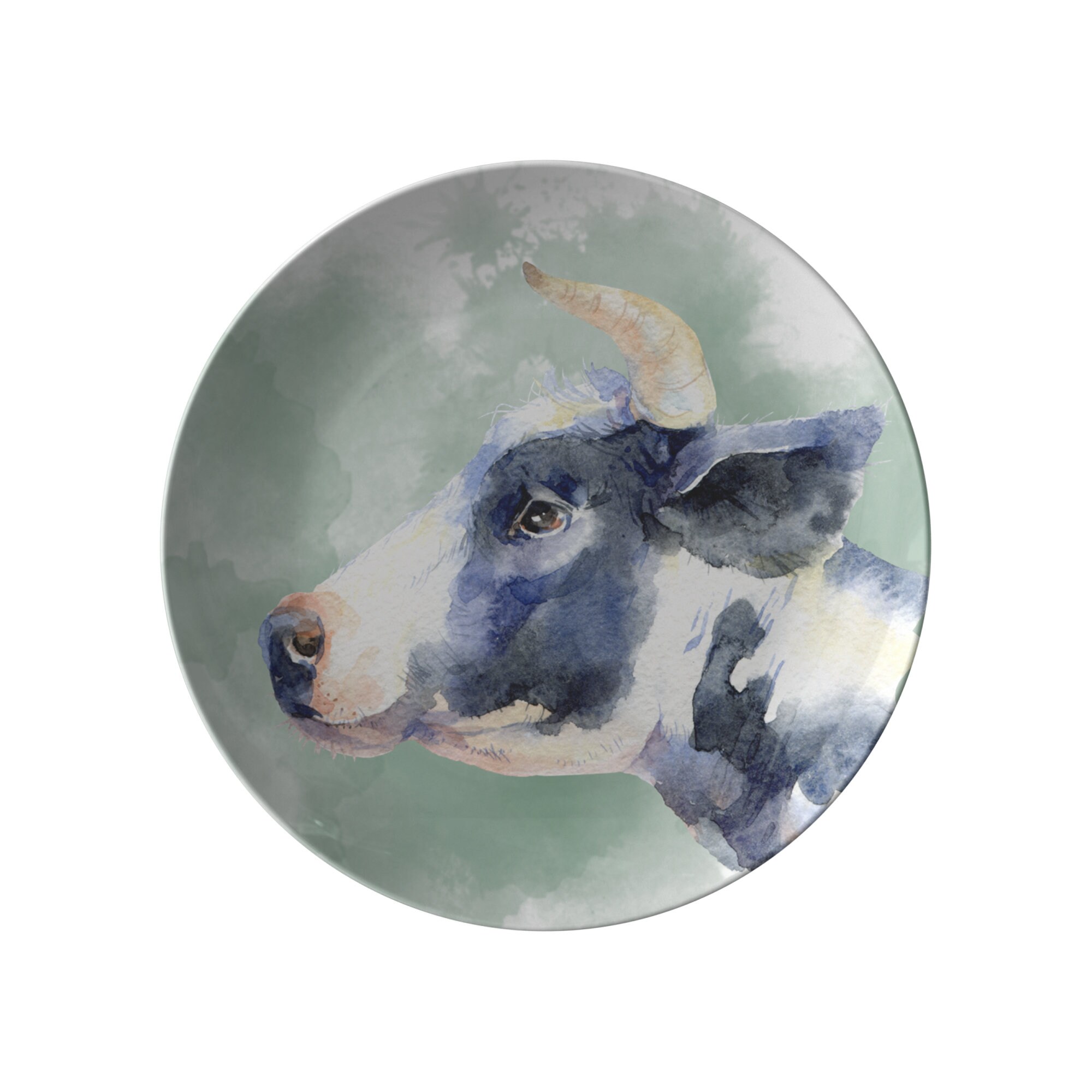 Farmhouse Cow Dinner Plate | Country Farm Cow Plate | Western ...