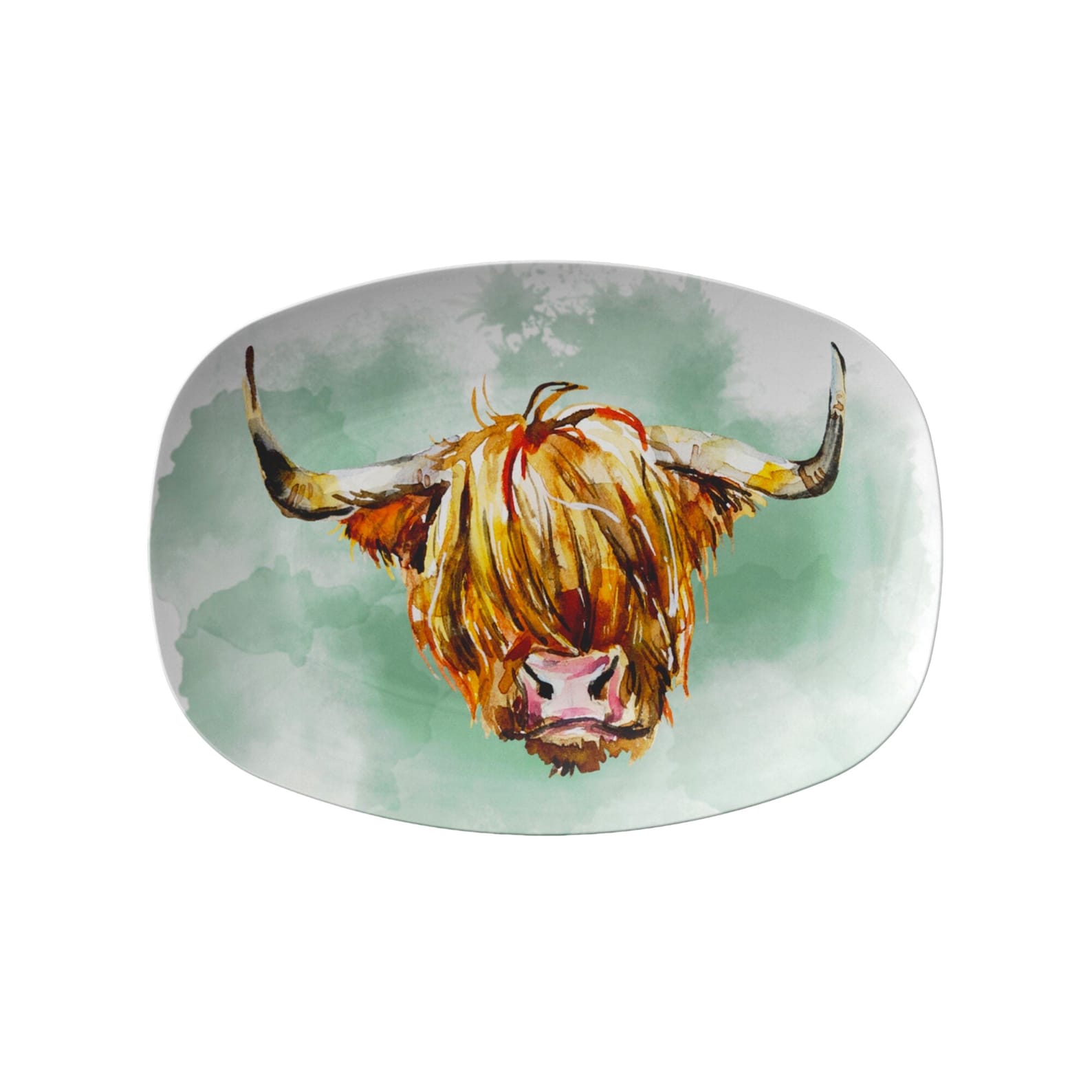 Farmhouse Highland Cow Platter | Farm Cow Serving Platter | Farmhouse ...