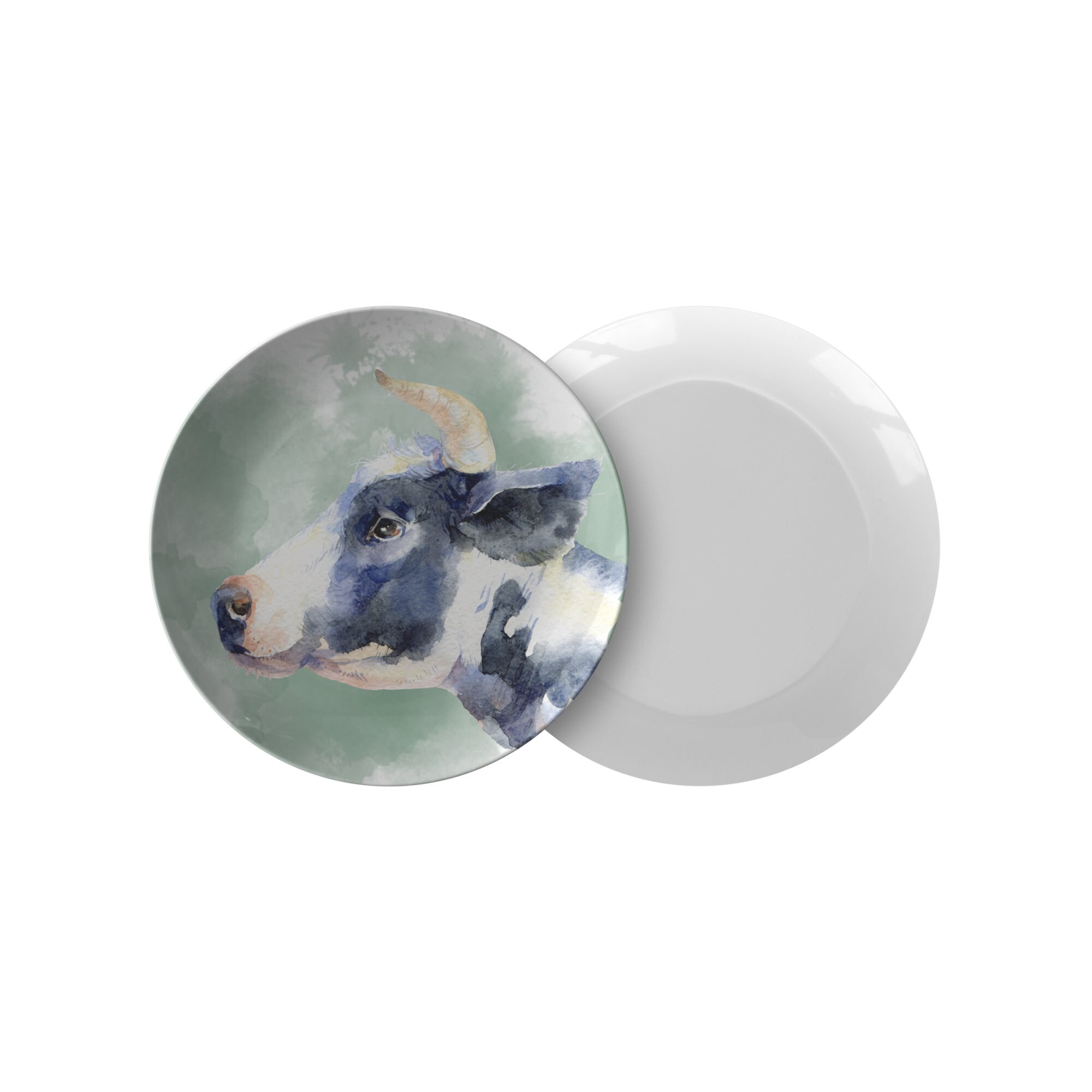 Farmhouse Cow Dinner Plate | Country Farm Cow Plate | Western ...