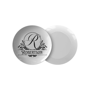 Personalized Dinner Plates | Monogrammed Name Plate | Wedding Plates ...