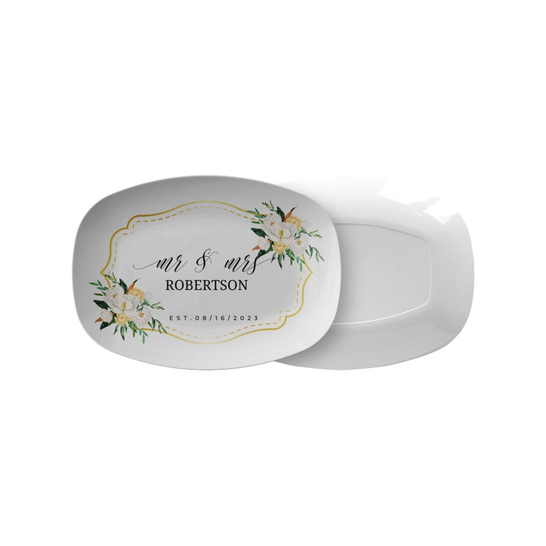Personalized Wedding Platter | Mr. & Mrs. Plate | Bride and Groom ...