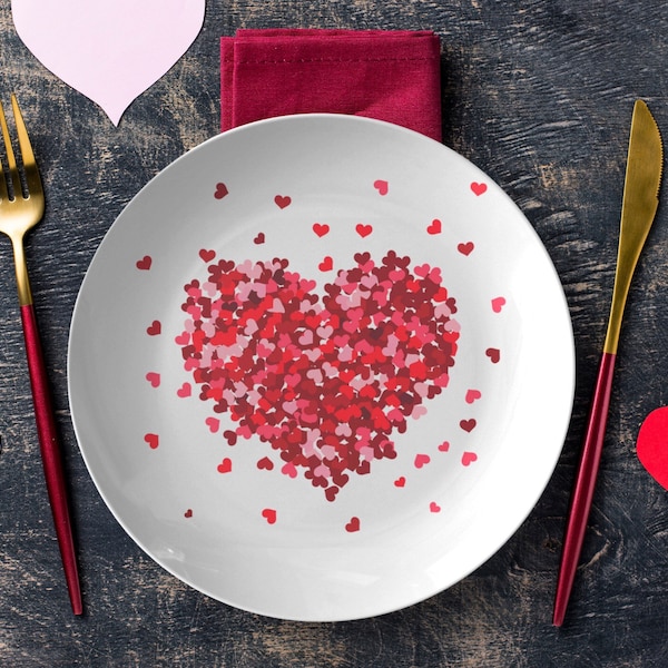 Ceramic Valentine Plates - Etsy