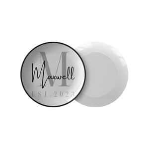 Personalized Wedding Plate Monogrammed Dinner Plate Customized Plate ...