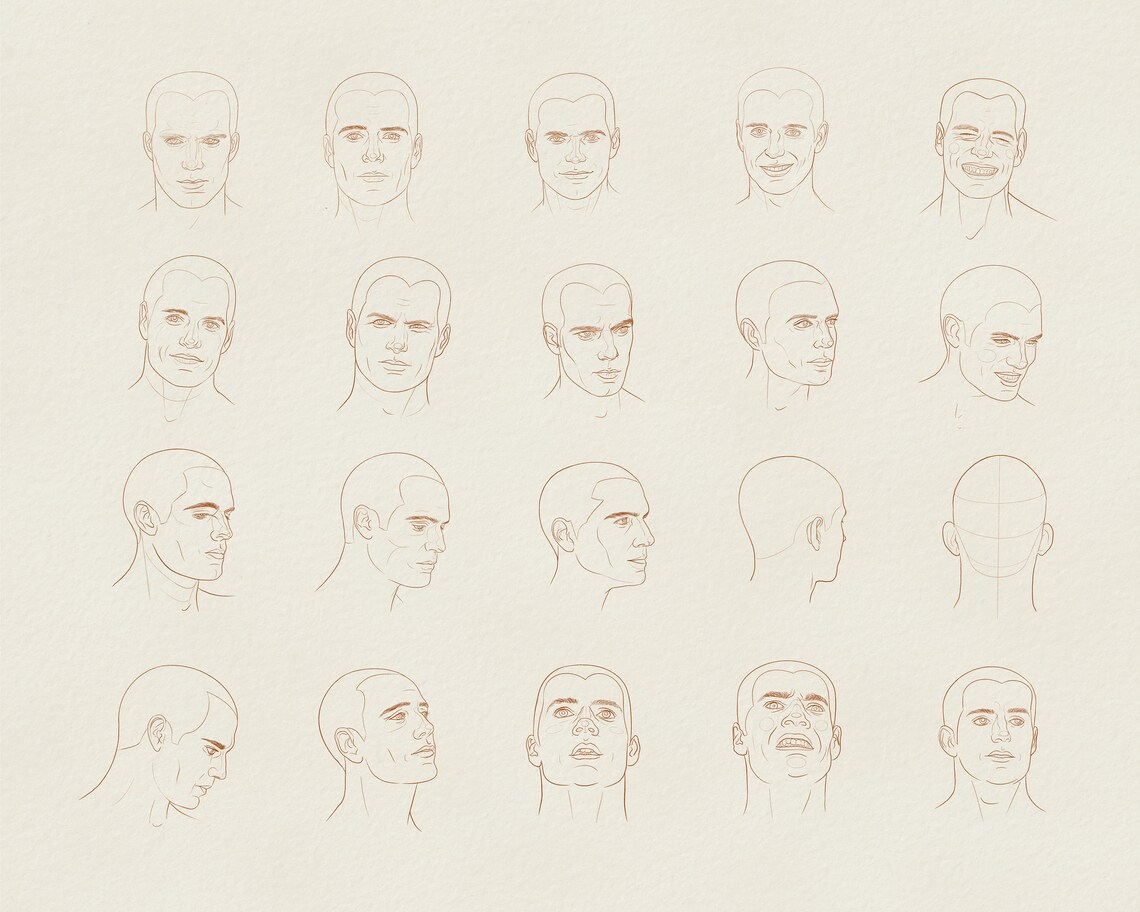Man Face Brushes - Etsy
