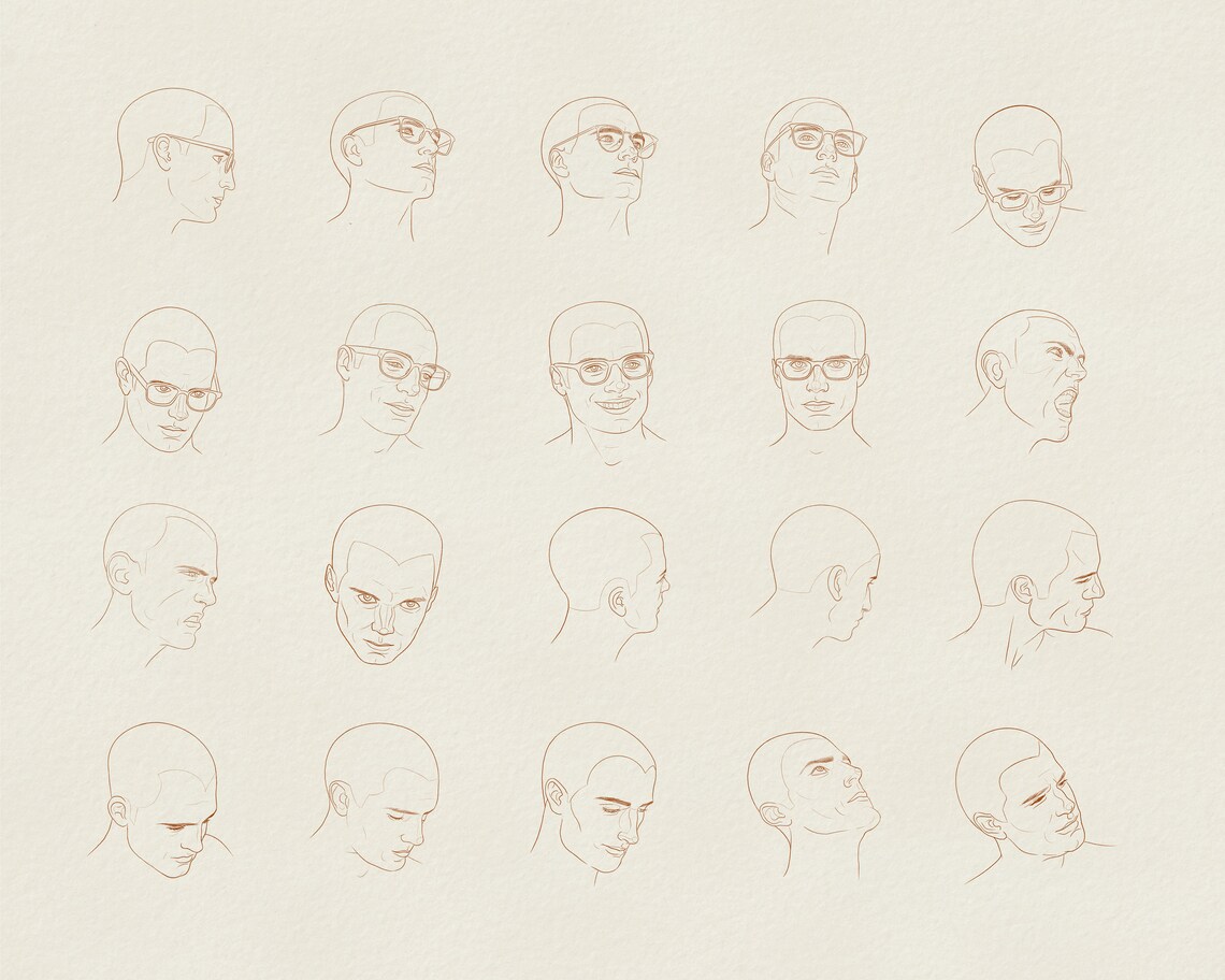 Man Face Brushes - Etsy