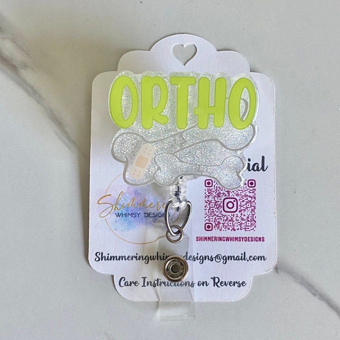 Ortho Badge Reel for Identifications, Dental Assistant, Braces, Dentist ...