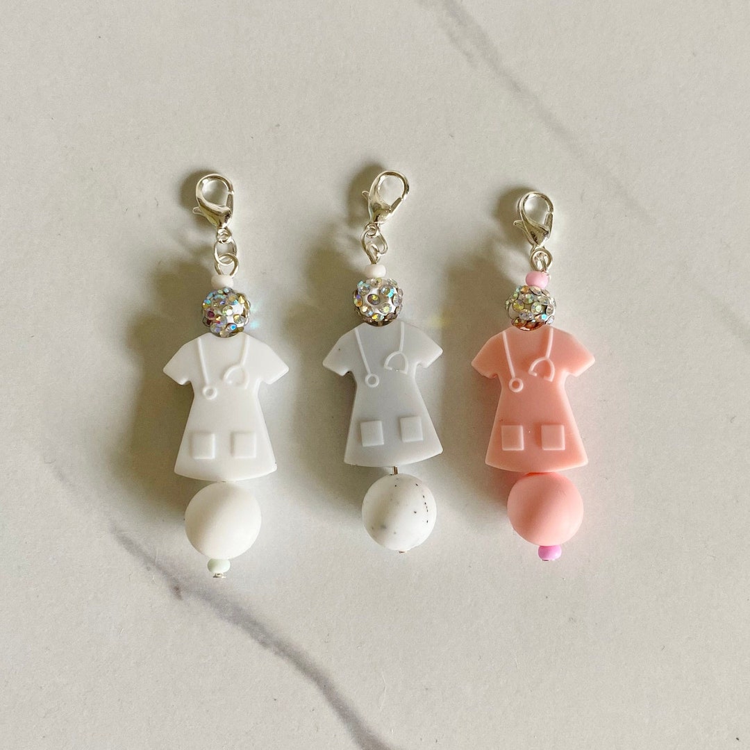 Scrub Top Badge Reel Charm, Tumbler Charm, Bracelet Charm, Keychain ...