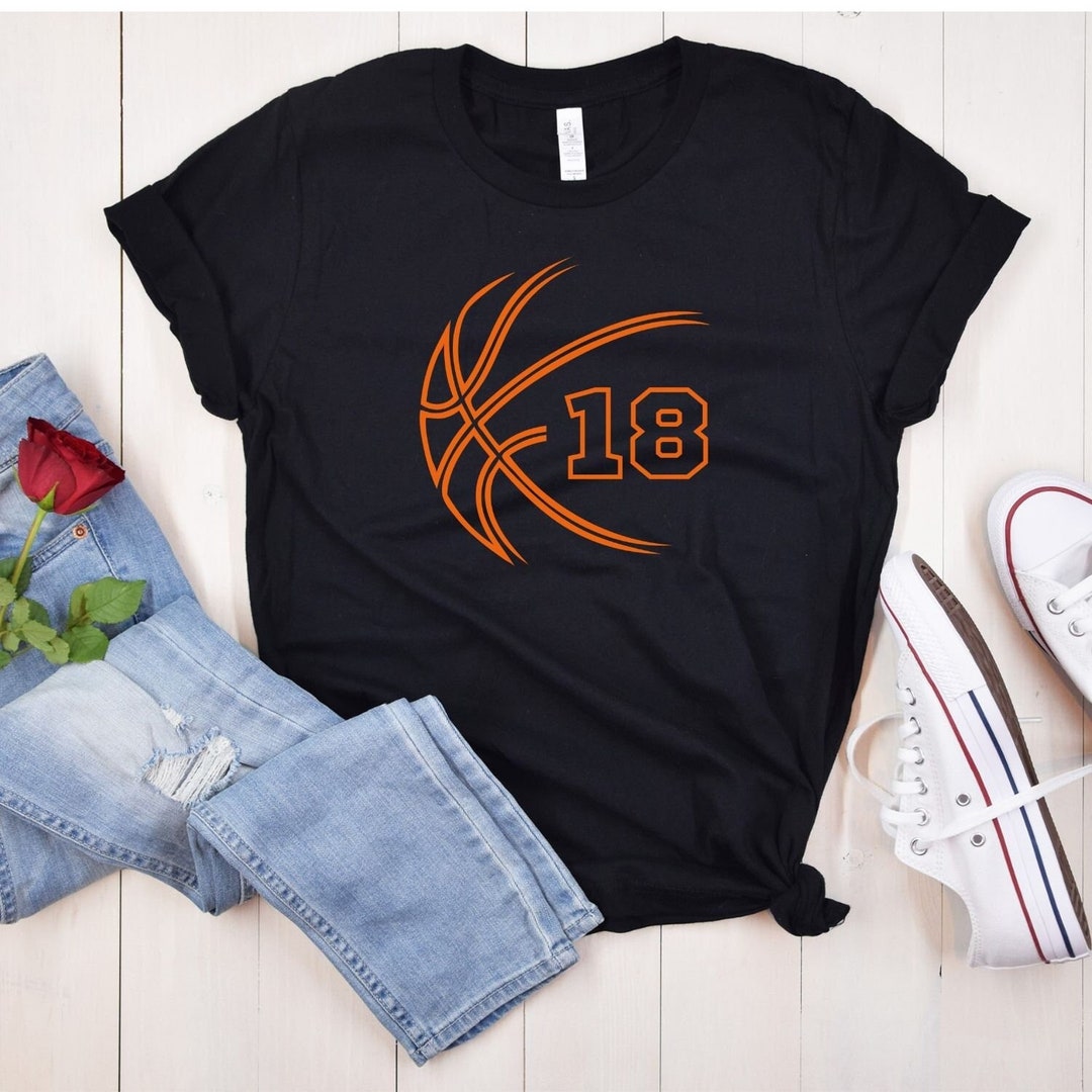 Personalized Number Basketball Shirt, Player Number Basketball T-shirt ...