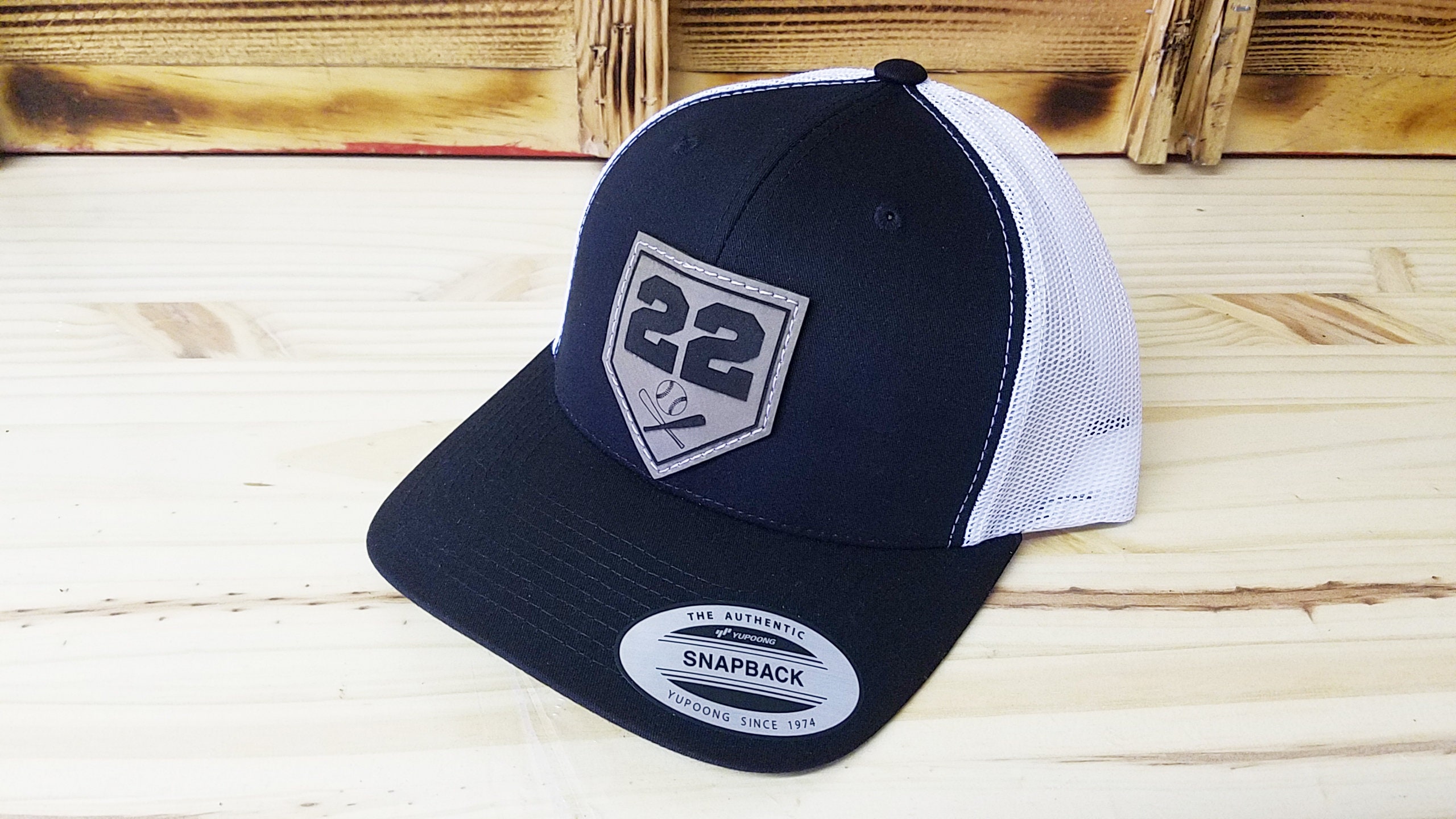 Personalized Player Number Leather Patch Hat Personalized - Etsy