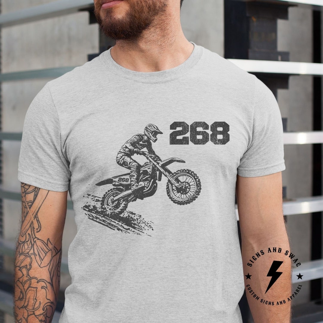 Personalized Motocross Shirt, Custom Dirt Bike Shirt With Rider Name ...