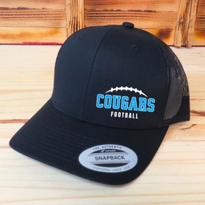 Personalized Football Hat With Team Name and Optional Player Number ...