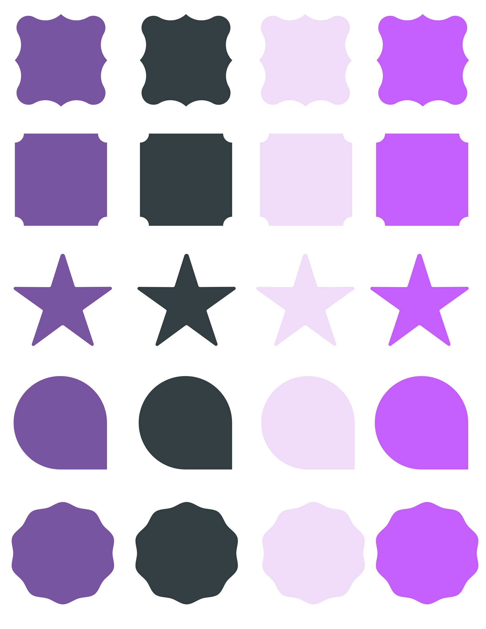 217 Purple Passion Stickers I Digital Stickers Goodnotes I Digital ...