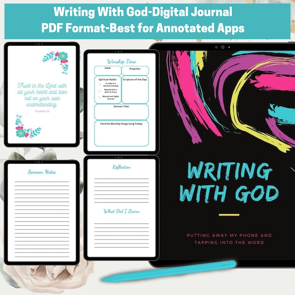 Devotional Writing Template - Etsy
