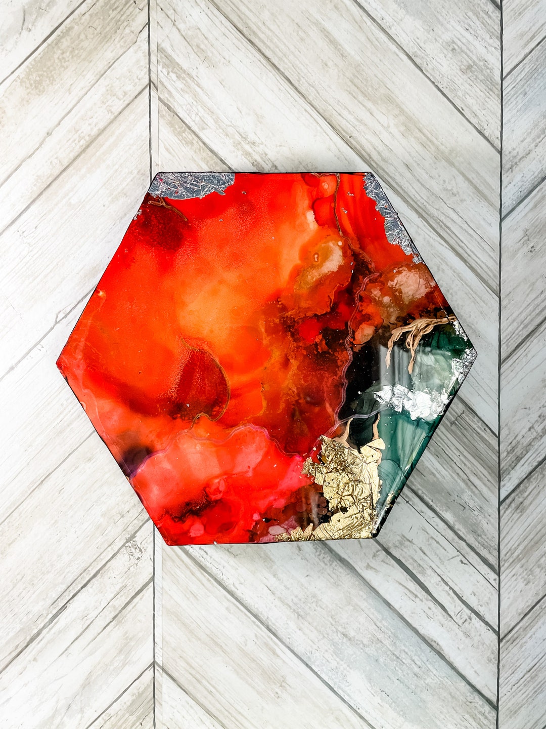 Rainbow Hex Painting 20 - Etsy