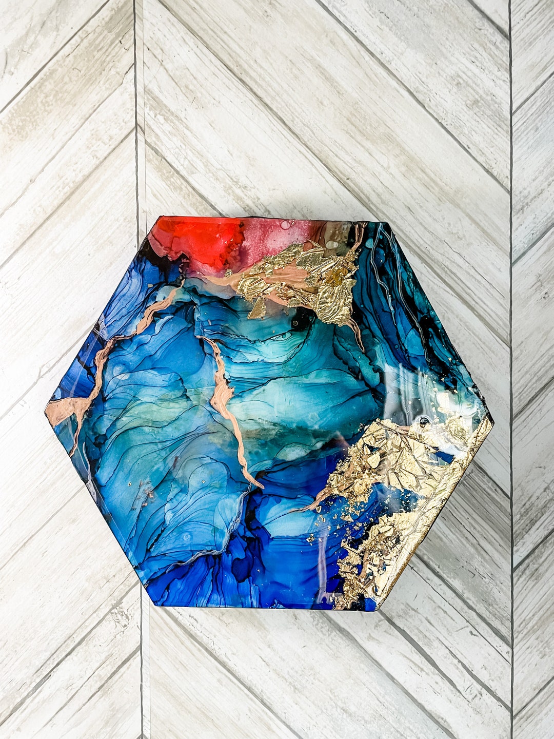 Rainbow Hex Painting 21 - Etsy