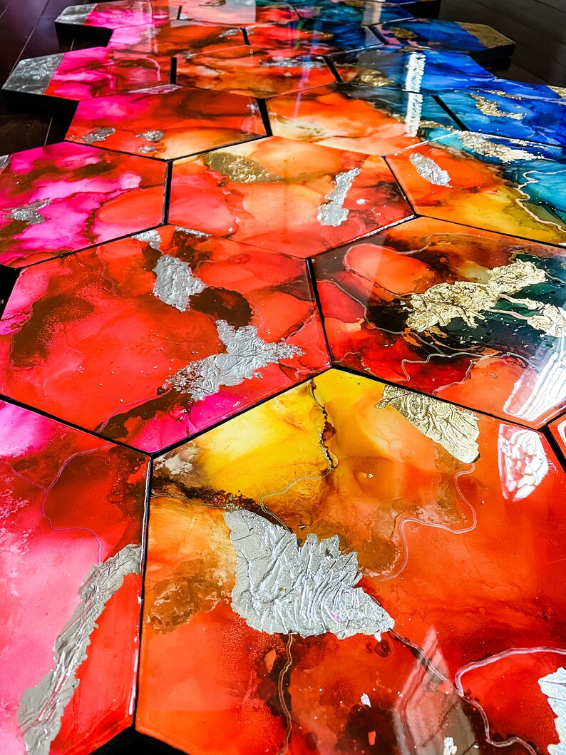 Rainbow Hex Painting 20 - Etsy