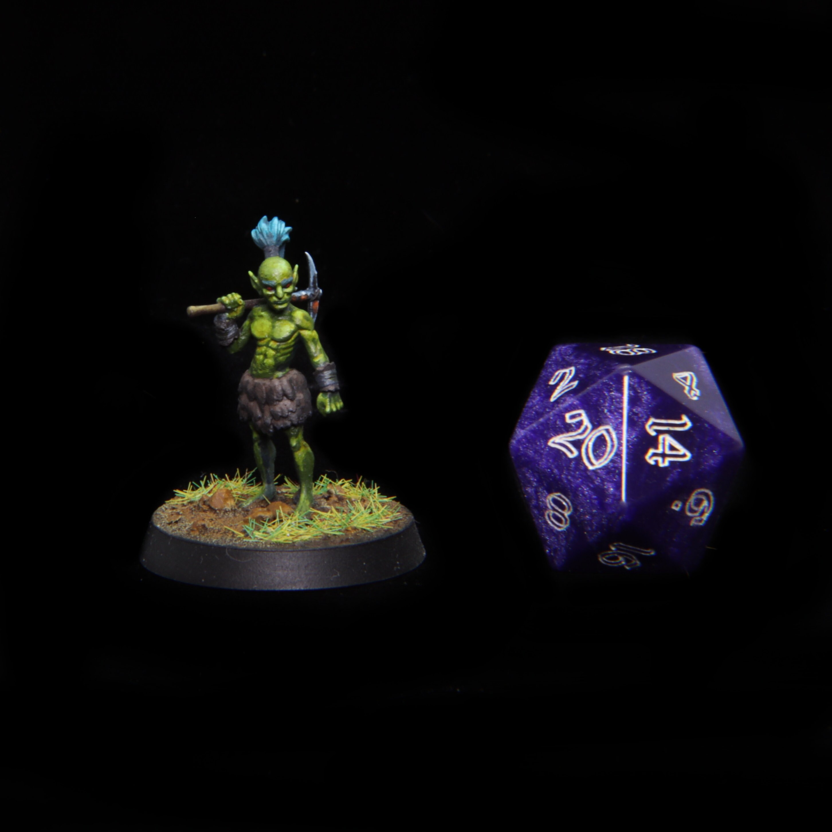 Mob of Goblins 10 Minis Hand Painted One-of-a-kind Tabletop Miniature ...
