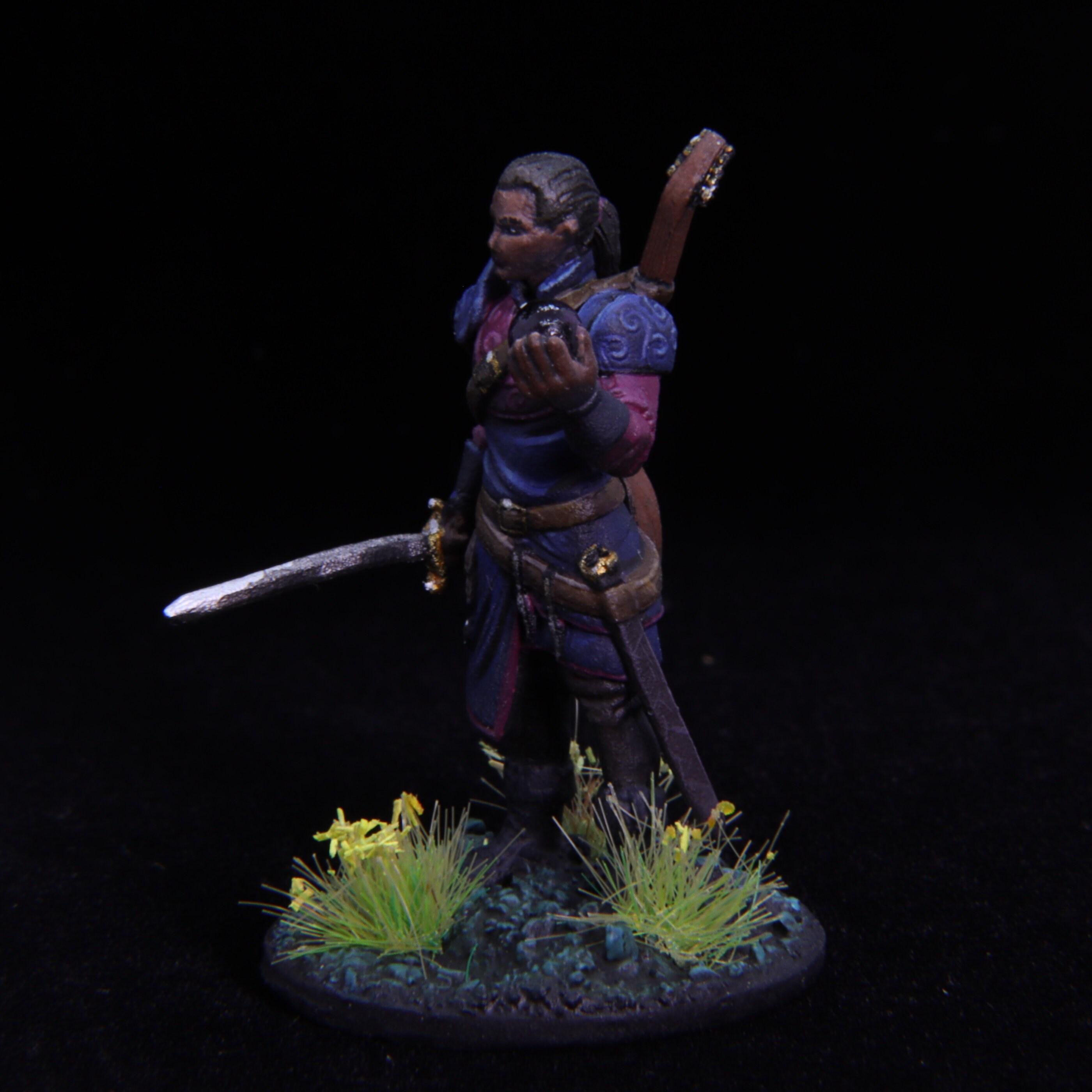 Half-elf Bard Hand Painted Tabletop Miniature Dungeons and Dragons D&D ...