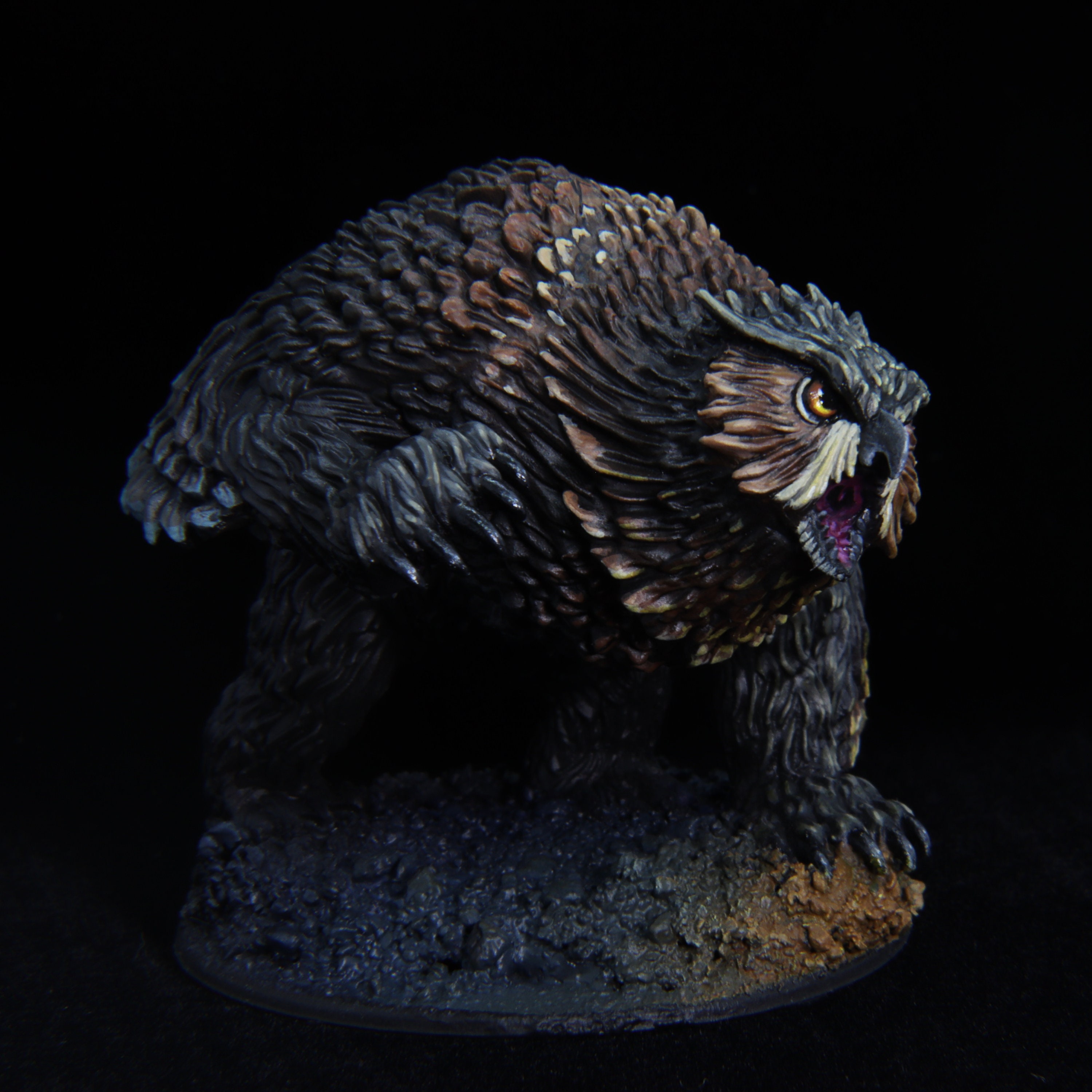 Owlbear at Campfire Hand Painted Tabletop Miniature Dungeons and ...