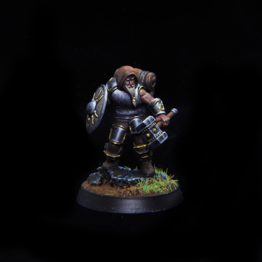 Hand Painted Dwarf Cleric Miniature: D&D Pro Painted Figure - Etsy
