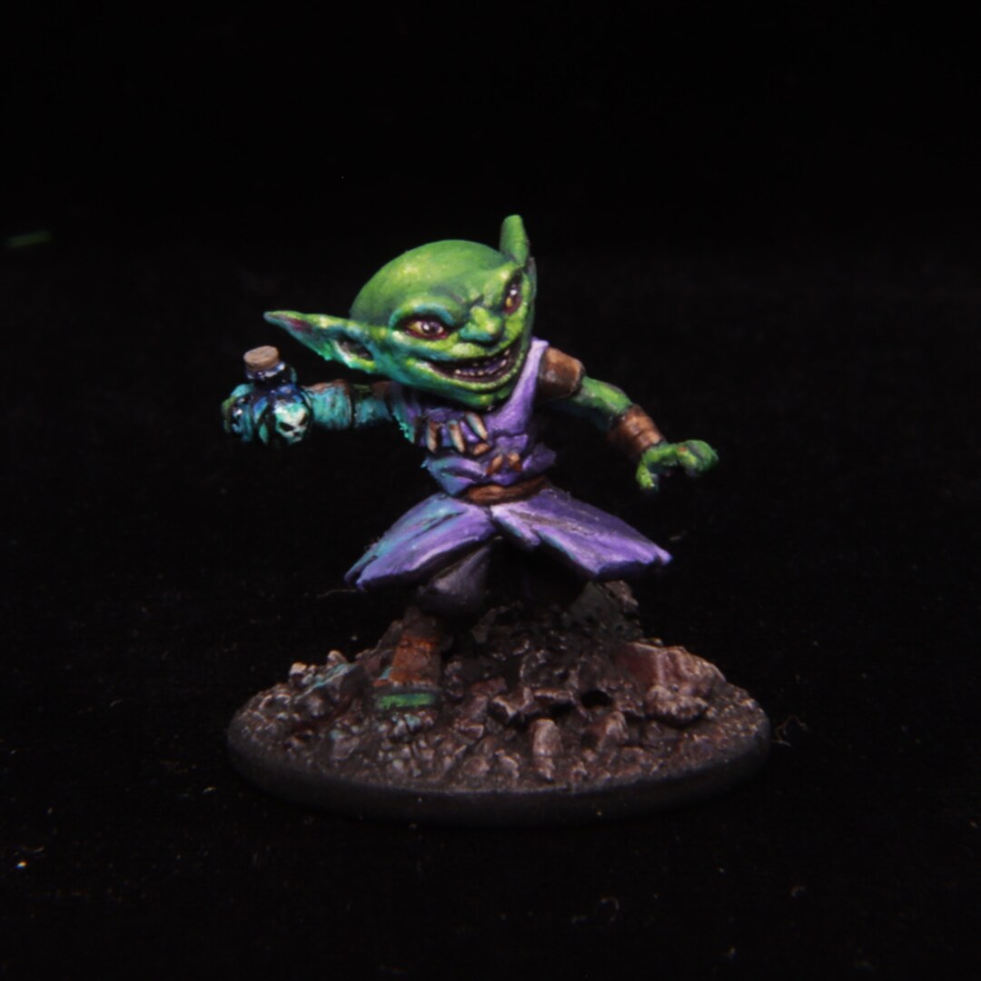 Hand Painted Goblin Alchemist Miniature: D&D Tabletop RPG Figure - Etsy