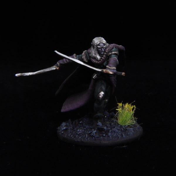 Painted Drow Miniature - Etsy