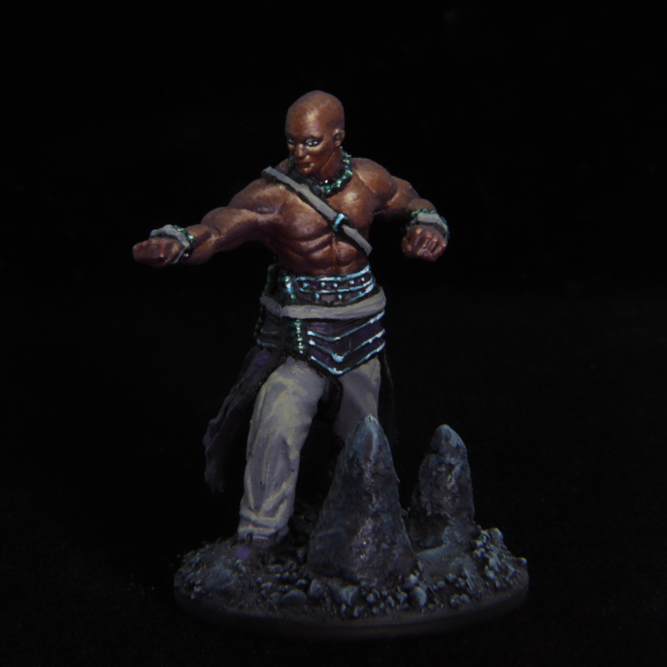 Human Monk Hand Painted Tabletop Miniature Dungeons and Dragons D&D Dnd ...