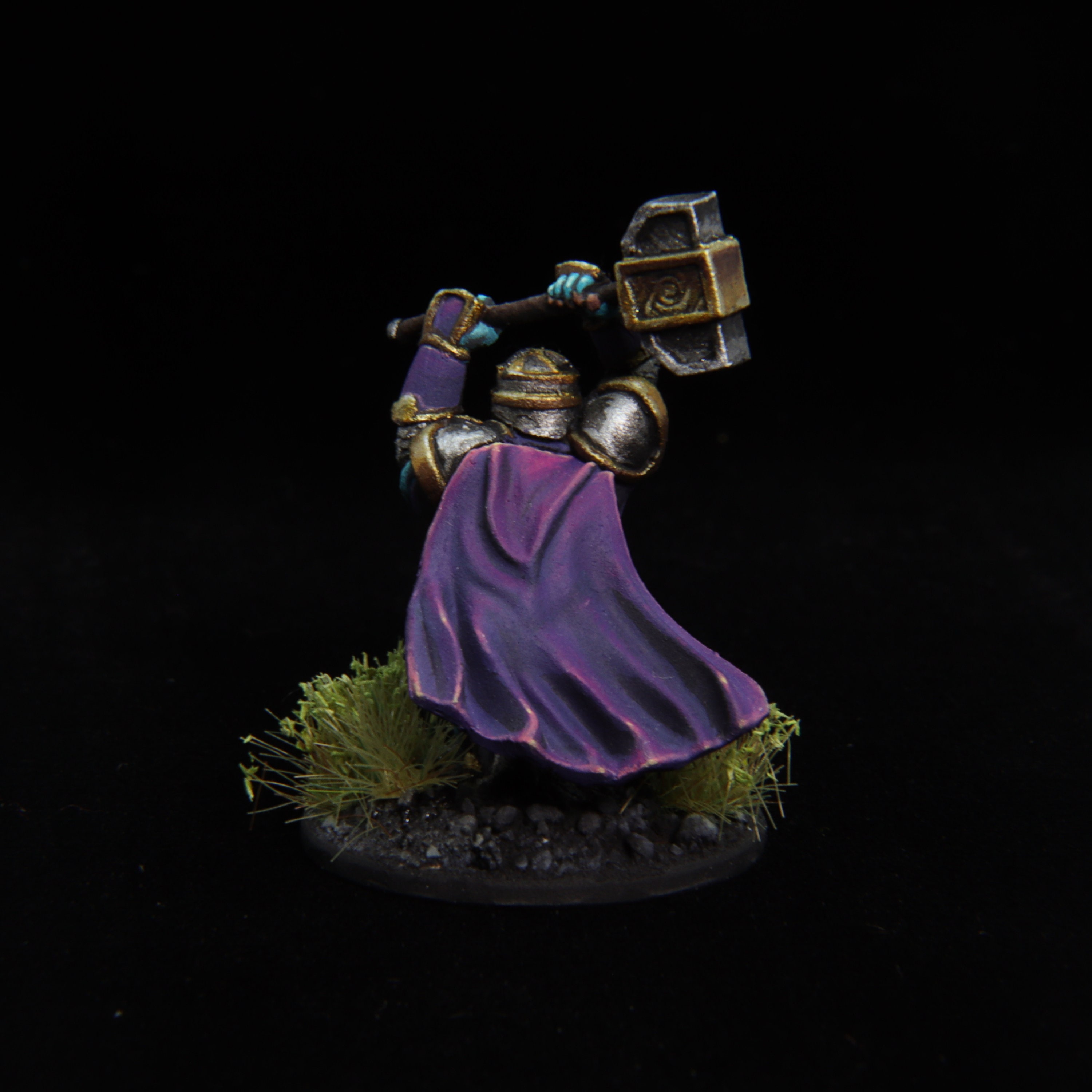 Hand Painted Dwarf Paladin Miniature: Vaporwave D&D RPG Figure - Etsy