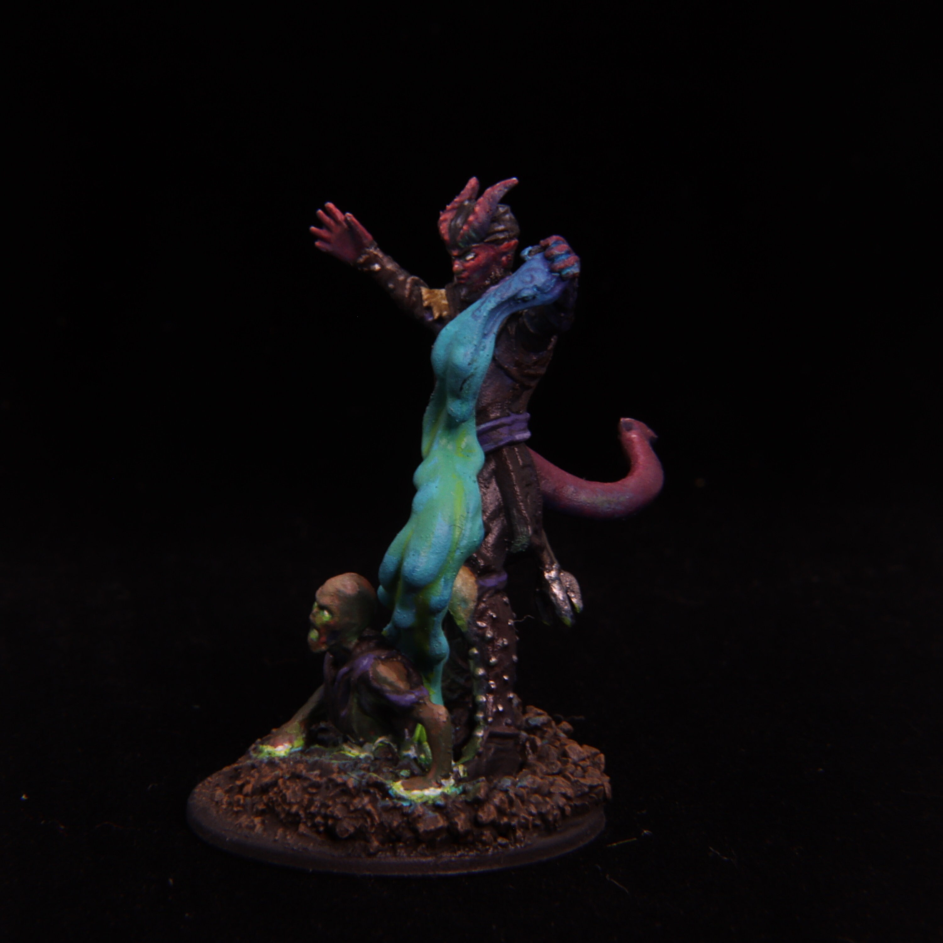 Tiefling Warlock Necromancer Hand Painted Tabletop Miniature Dungeons ...