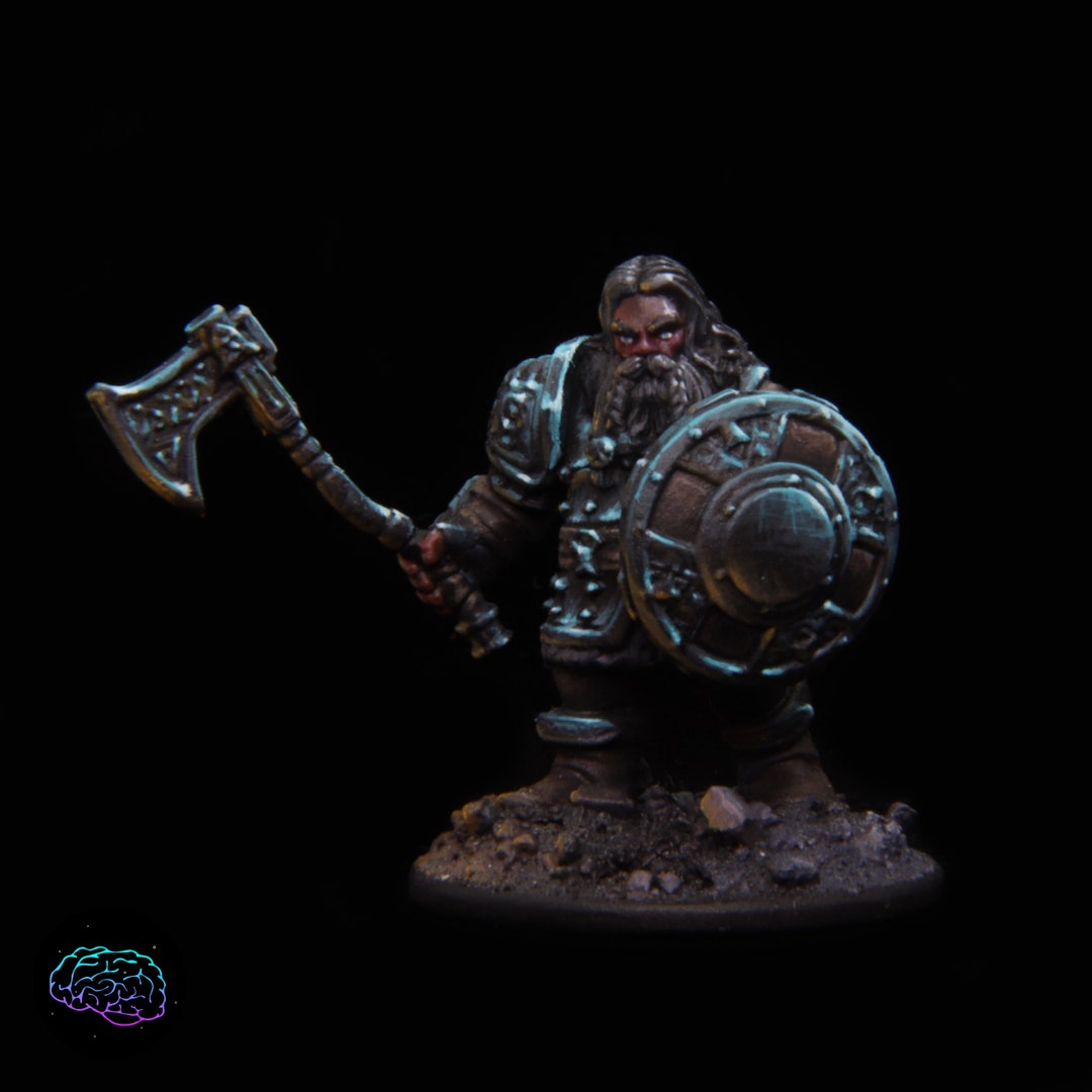 Dwarf Twilight Warrior Hand Painted Tabletop Miniature Dungeons and ...