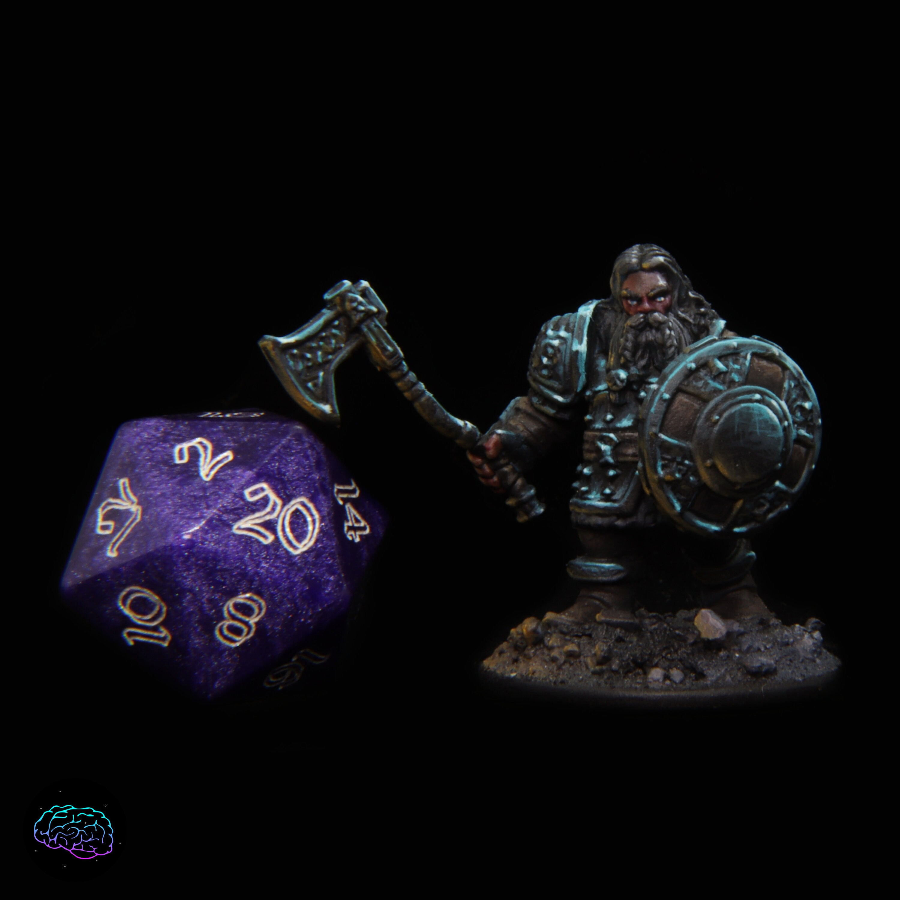 Dwarf Twilight Warrior Hand Painted Tabletop Miniature Dungeons and ...