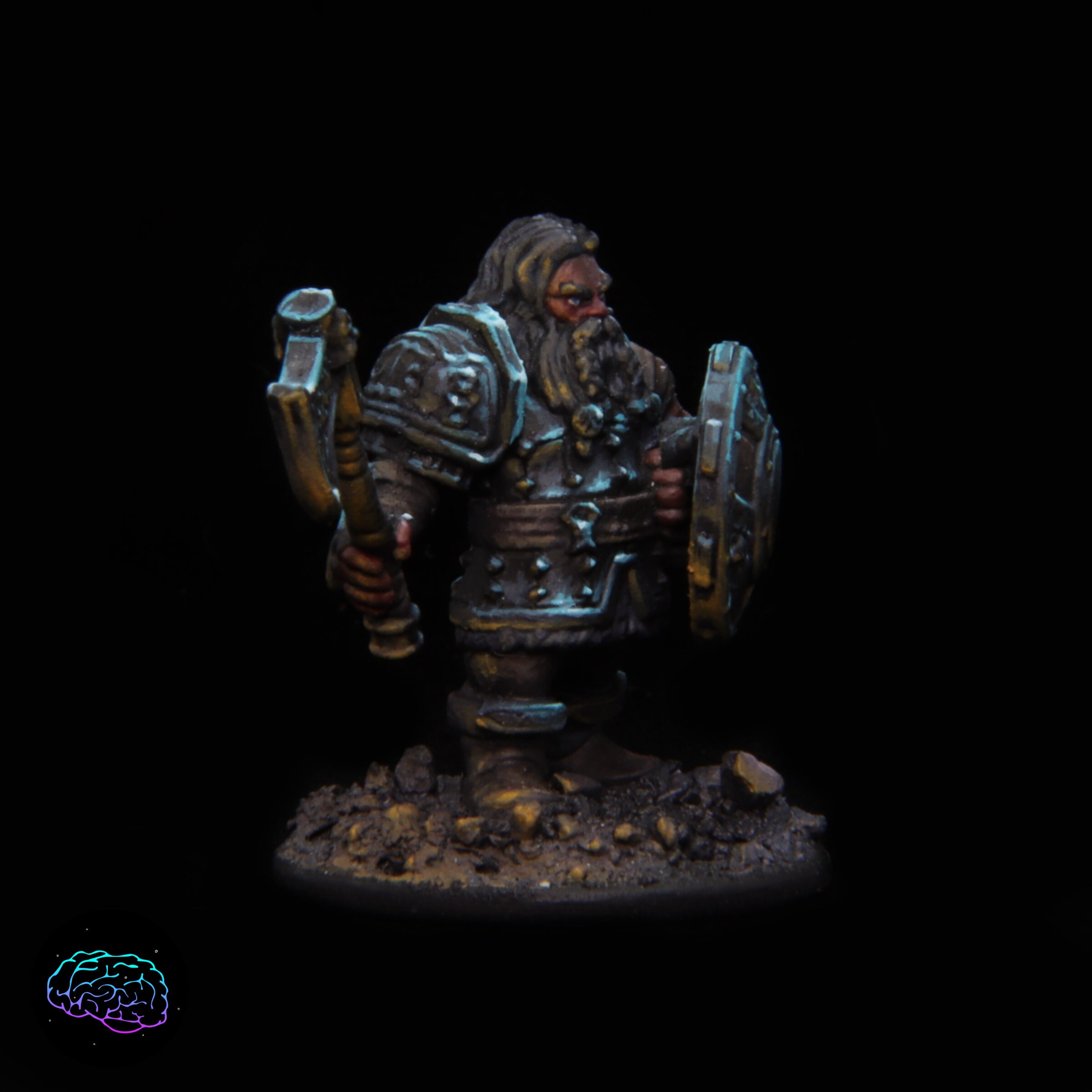 Dwarf Twilight Warrior Hand Painted Tabletop Miniature Dungeons and ...