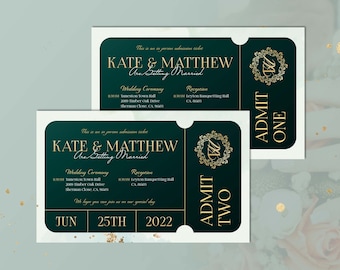 Admit One Wedding - Etsy