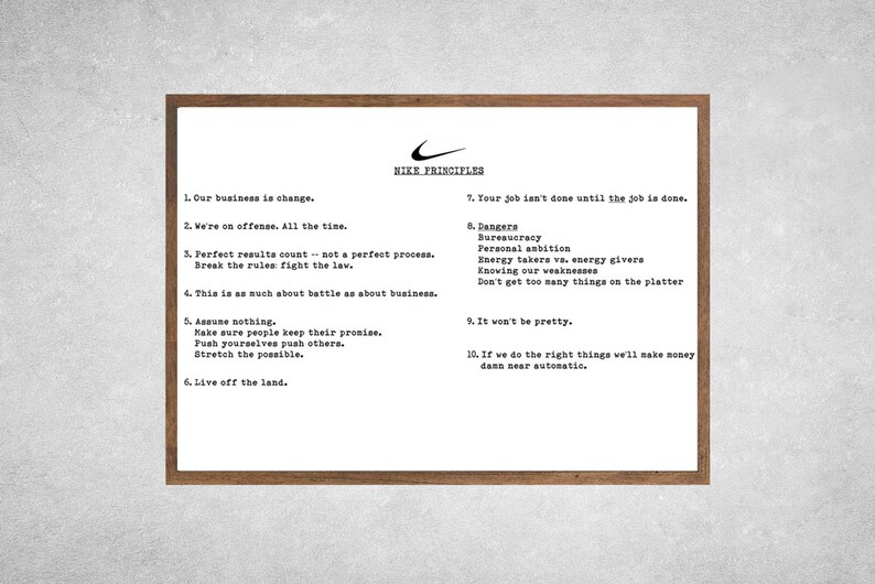 Phil Knight Nike Principles, "air" Movie, 11"x17", 16”x20”, 18"x24", 22 ...