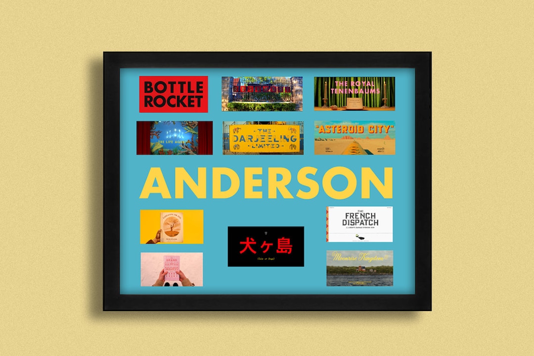 Wes Anderson title Cards in Shadow Box, 11x14, Print Frame - Etsy