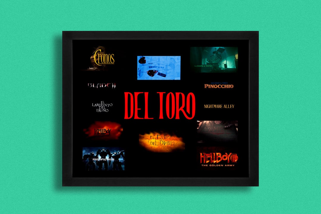 Guillermo Del Toro "title Cards" in Shadow Box, 11"x14", Print + Frame ...