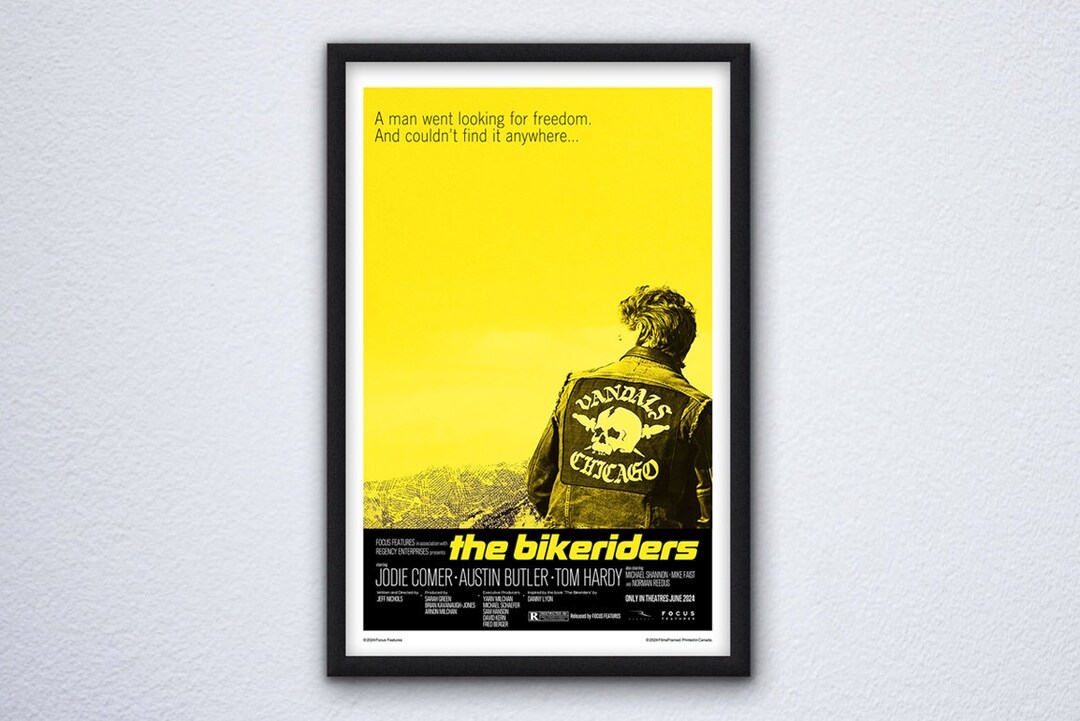 The Bikeriders Movie Poster: Tom Hardy, Austin Butler (11x17 Semi-gloss ...