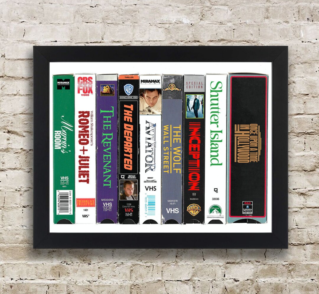 Leonardo Dicaprio best Of VHS Print, 8x10, Print Frame - Etsy