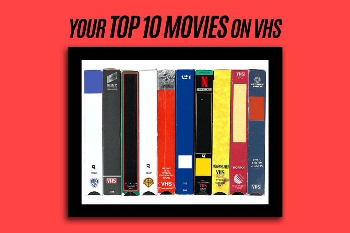 Your Top 10 Films on VHS Art, VHS Stack, Stack Print, Request Your Own ...