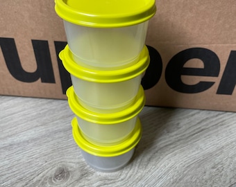 Vintage 1980's Tupperware Snack Cups With Lids #1229 Set of Four - Etsy