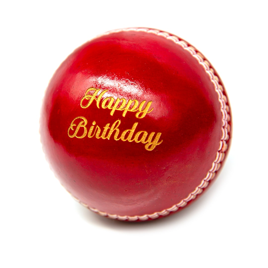 Engraved Cricket Ball Happy Birthday Gift - Etsy