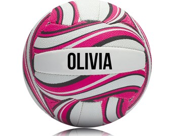Personalised Gilbert Phoenix Netball Pink SIZE 5 - Etsy