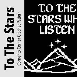 To the Stars Who Listen, ACOTAR Tapestry Crochet Pattern, Tapestry ...