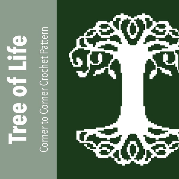 Tree of Life Crochet Blanket Pattern - Etsy