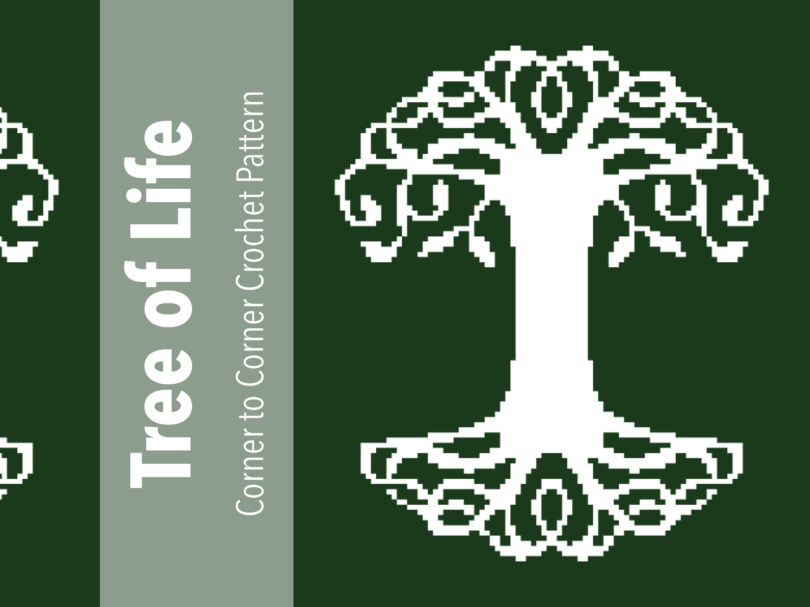 Tree of Life, Corner to Corner Crochet Pattern, C2C Pattern, Cross ...