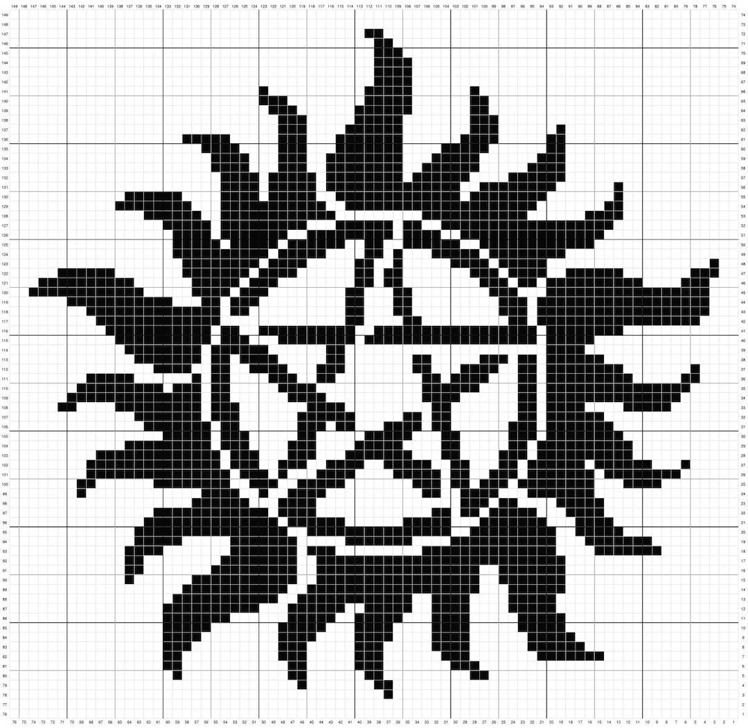 Supernatural Tattoo Corner to Corner Crochet Pattern, C2C Pattern ...