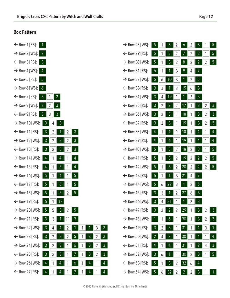 Brigid's Cross, Corner to Corner Crochet Pattern, C2C Pattern, Crochet ...