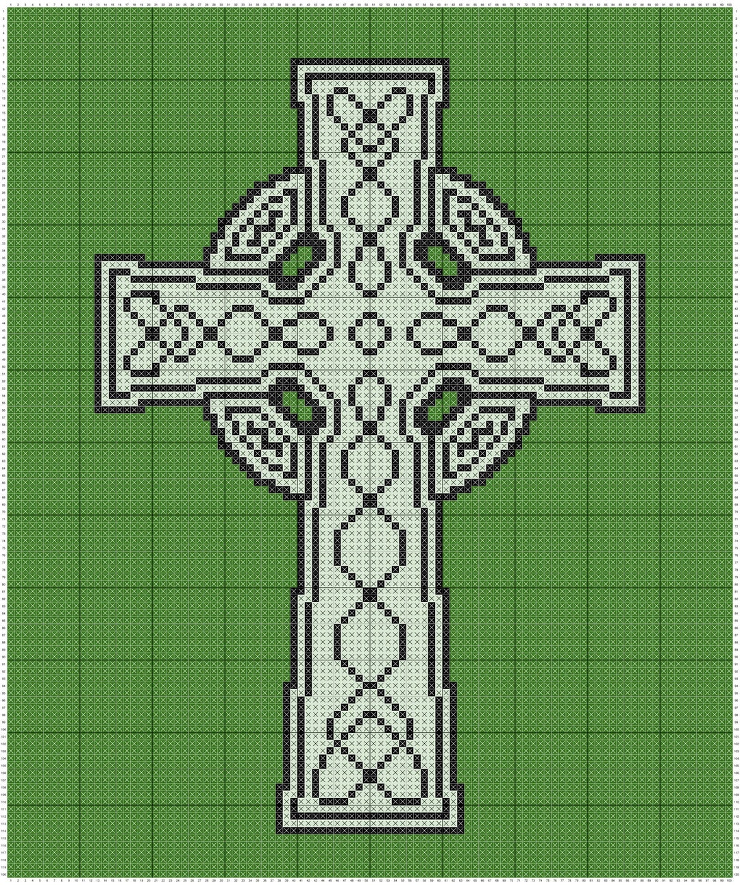 Celtic Cross - Cross-stitch Pattern - Etsy