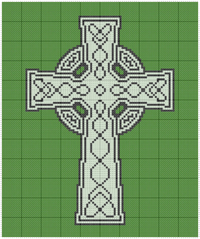 Celtic Cross - Cross-stitch Pattern - Etsy
